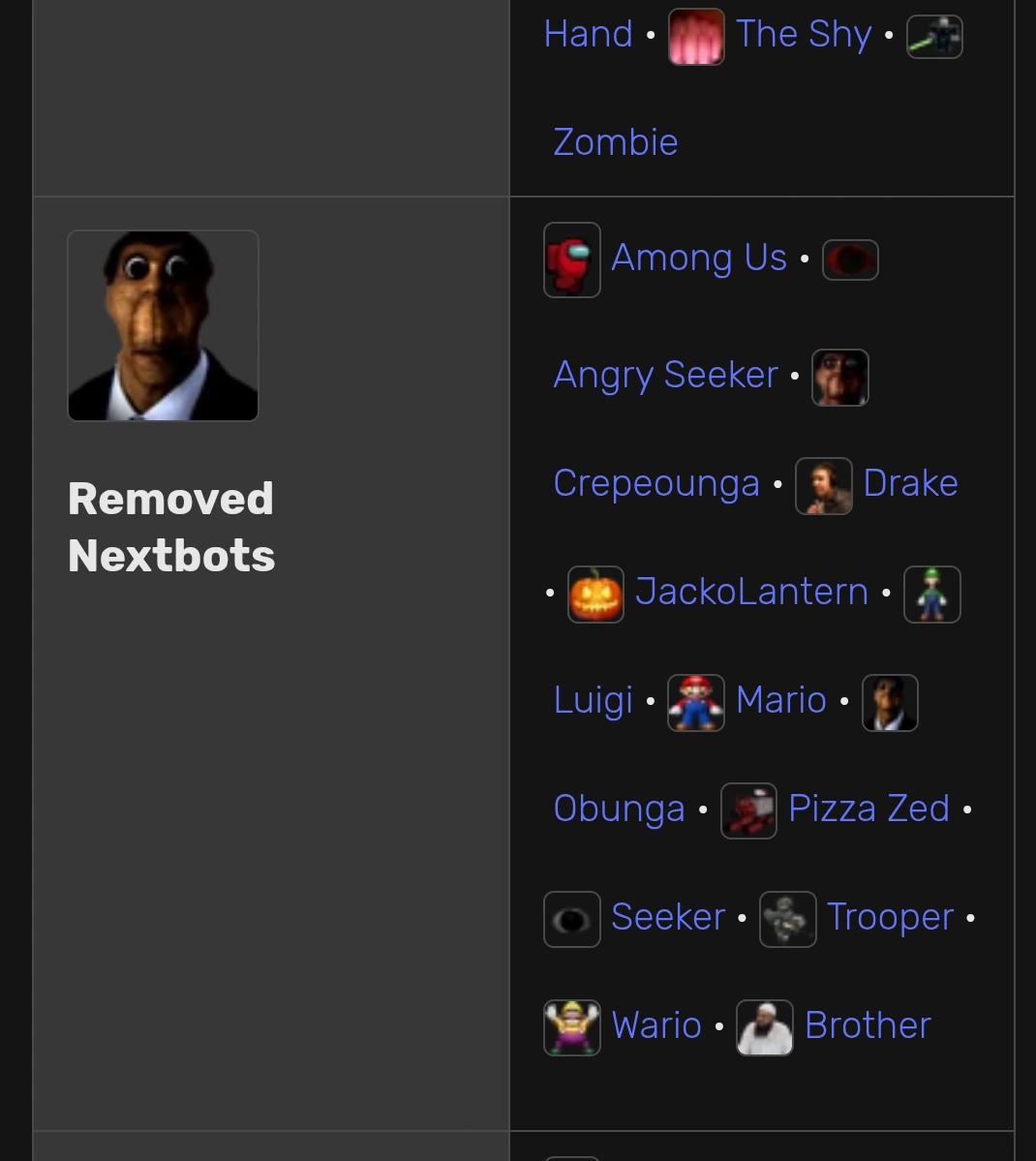 Removed Nextbots | Fandom