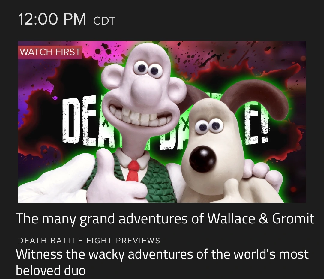 Wallace and Gromit vs Dan and Trayaurus previews | Fandom