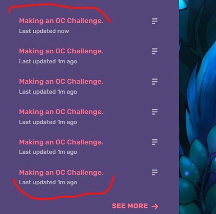 I think they're doing a oc challenge, what do you think? | Fandom