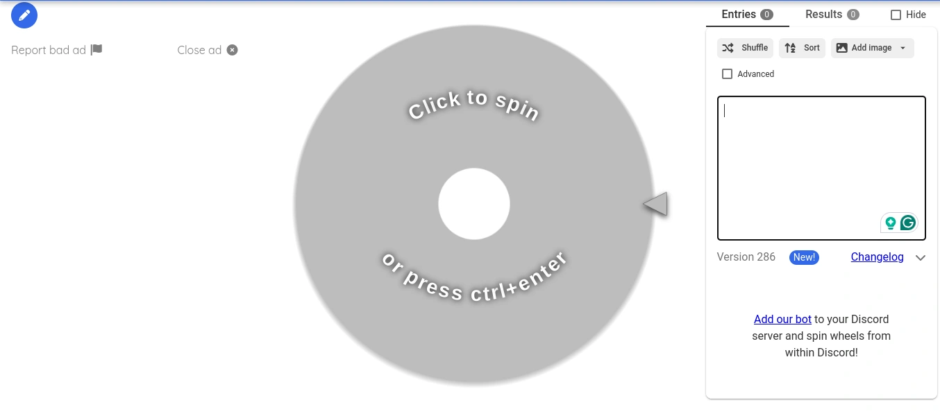 im going to put all of the good entities on the wheel when I feel like ...
