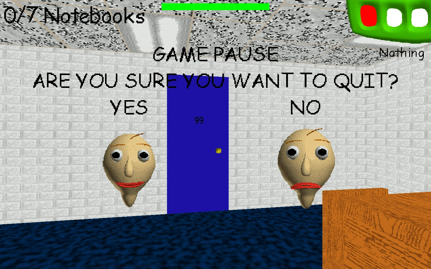 Did you notice that "No" Baldi head is bigger? | Fandom