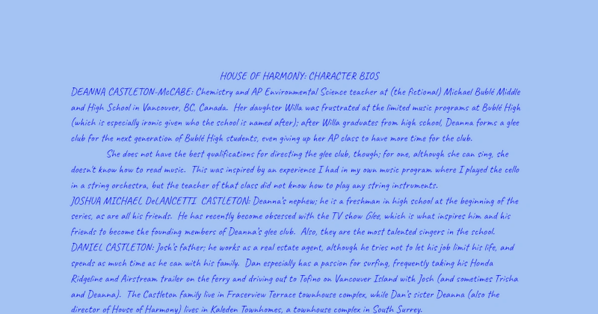 Glee-inspired TV script #1 | Fandom