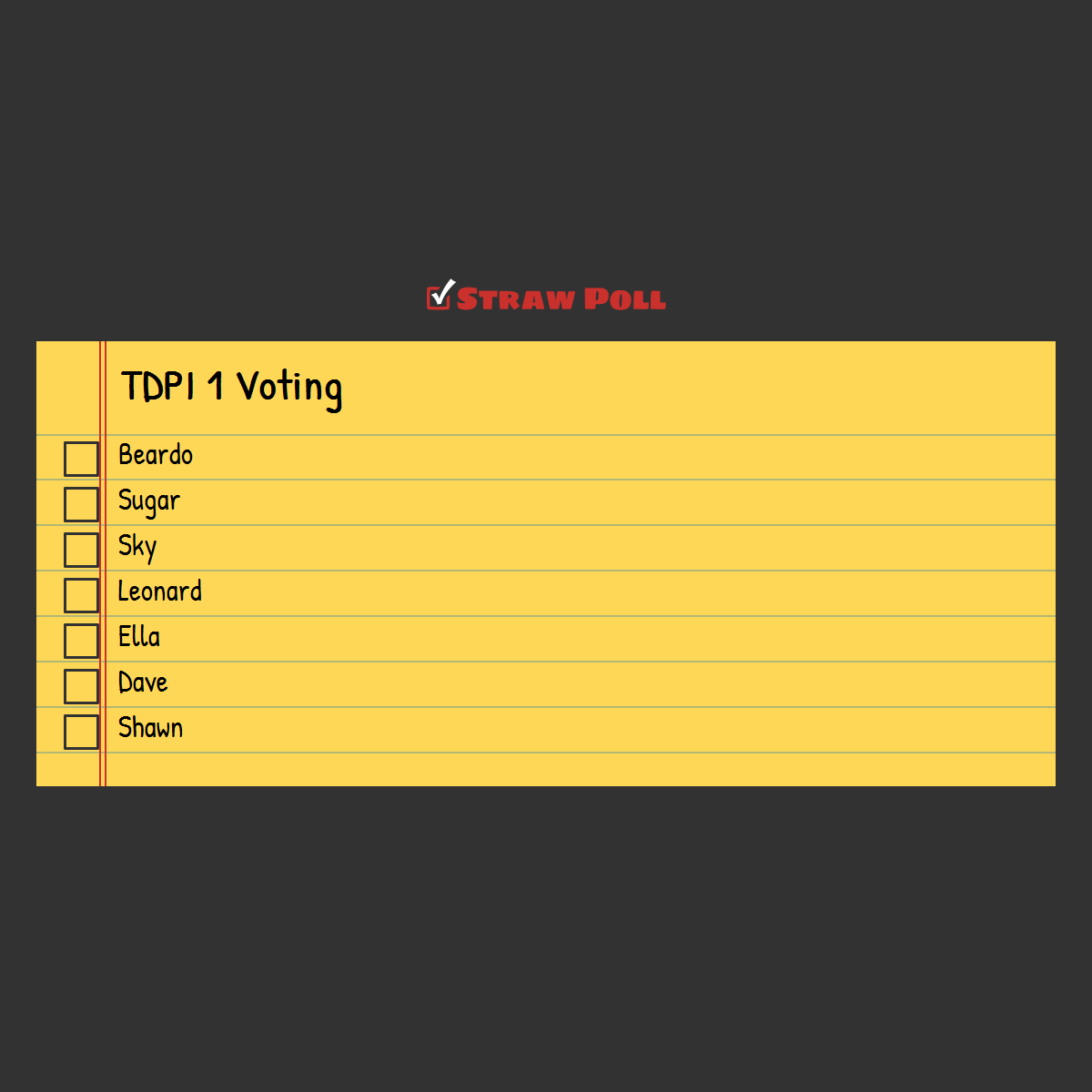 TDPI Voting 1 | Fandom