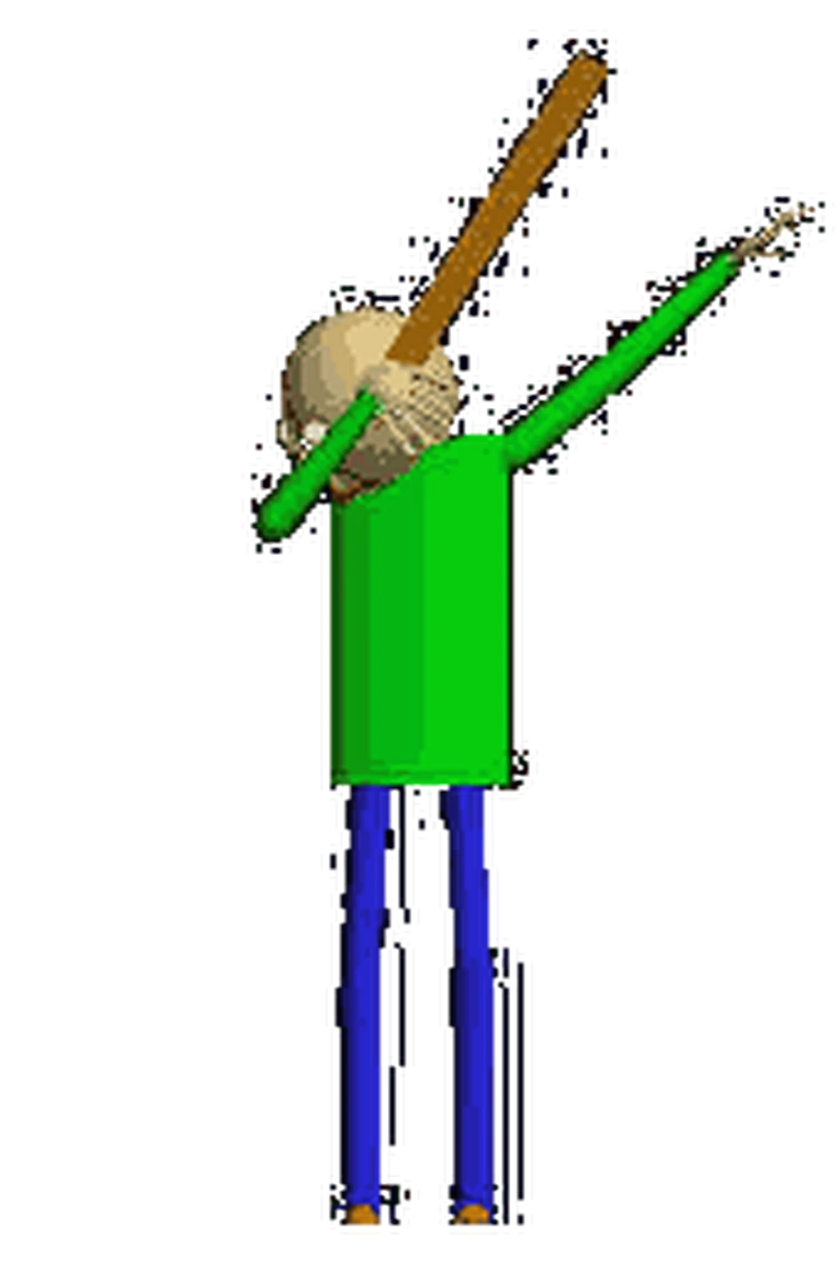 Baldi when stop using his ruler to the Player chill but he is waiting ...