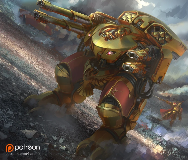 [Fan Art]Adeptus Custodes Imperial Knight and Deredeo Dreadnought | Fandom