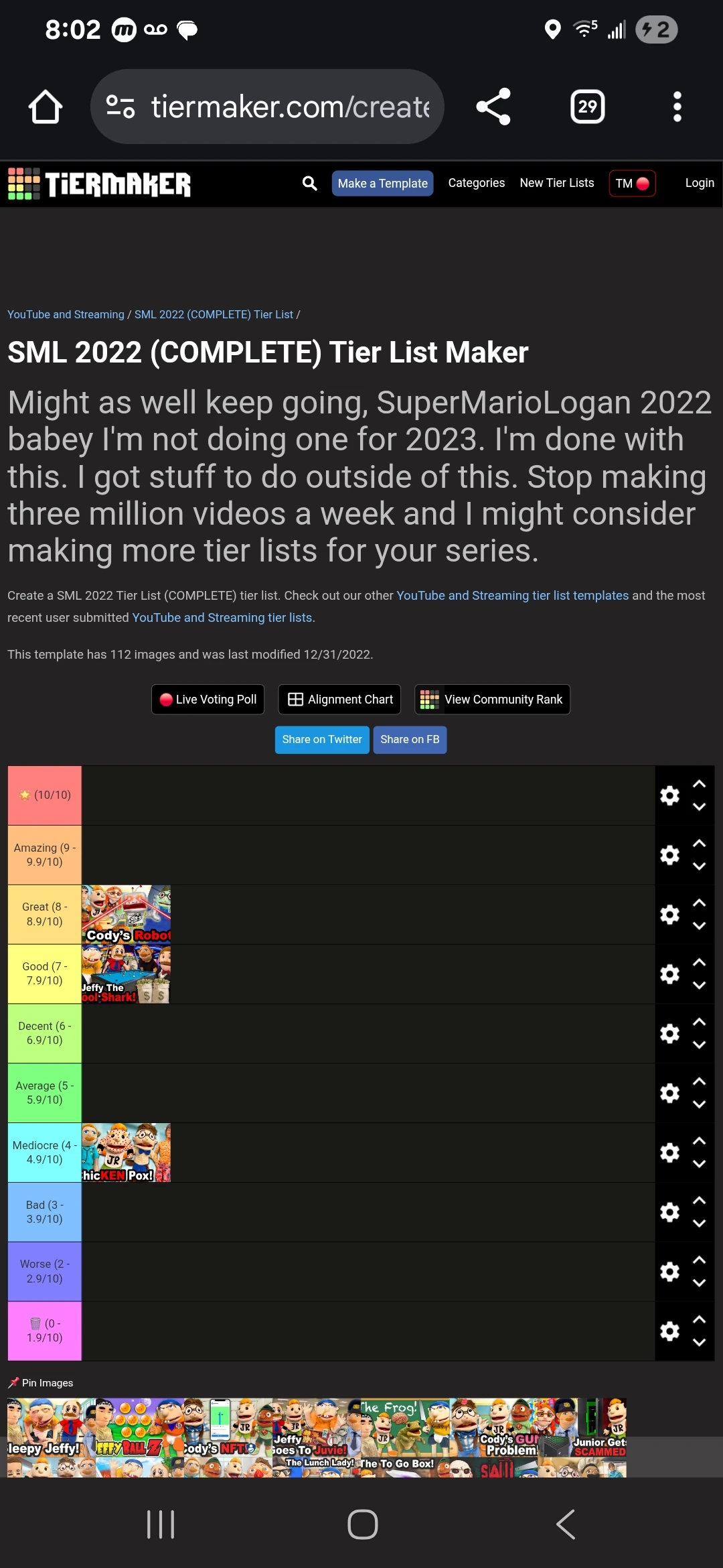 Jeffy the Pool Shark has been put in Good, Now Vote where to Put Sleepy ...