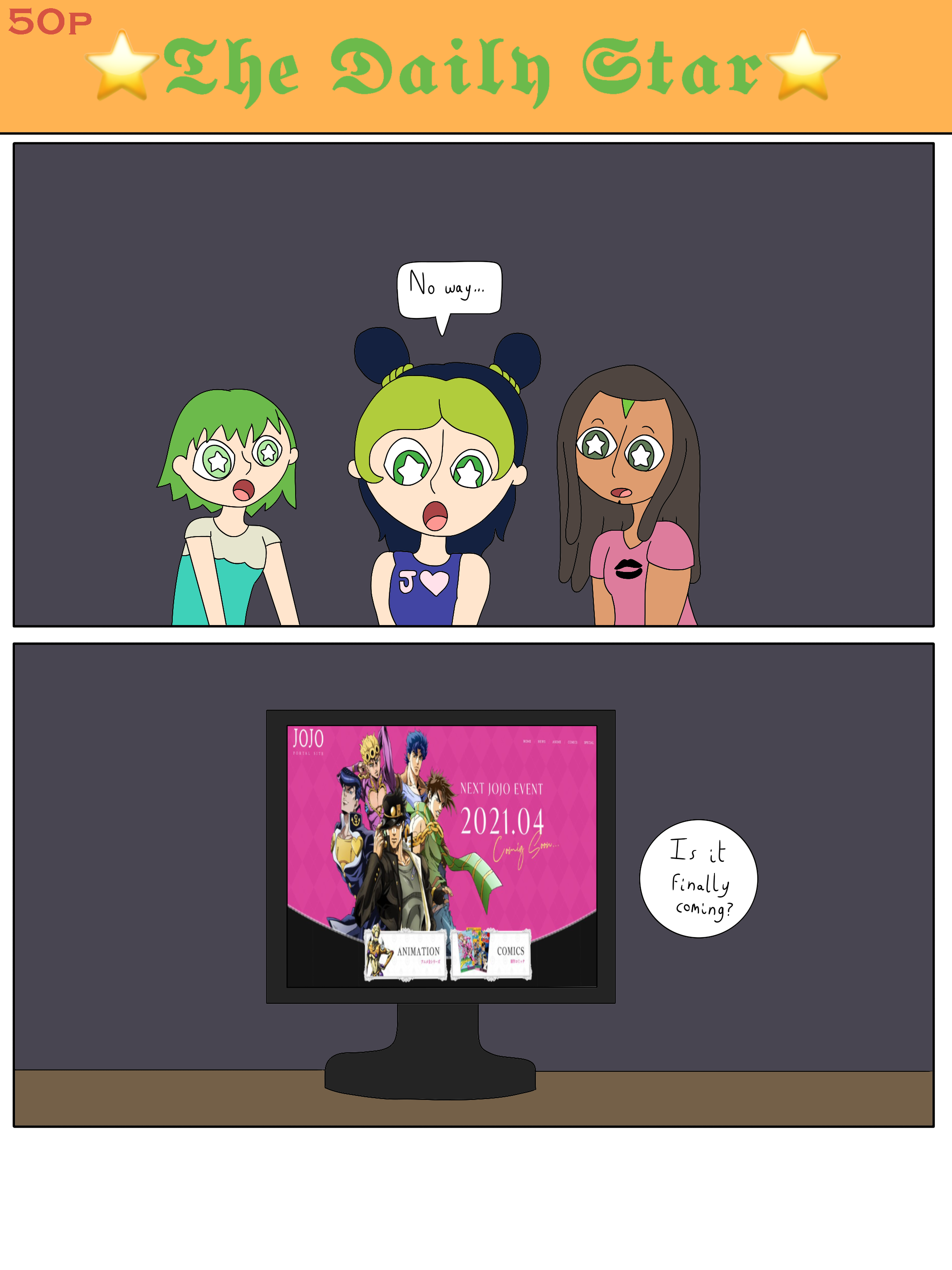 Jolyne and friends find out about the upcoming “event” | Fandom