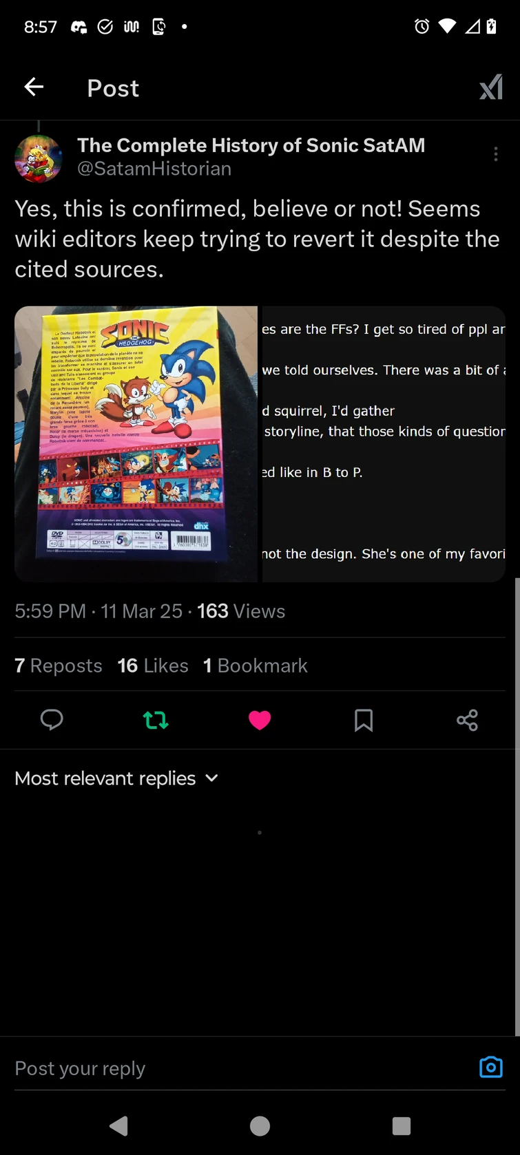 I really don't quite get what the problem here is, everything said is correct. | Fandom