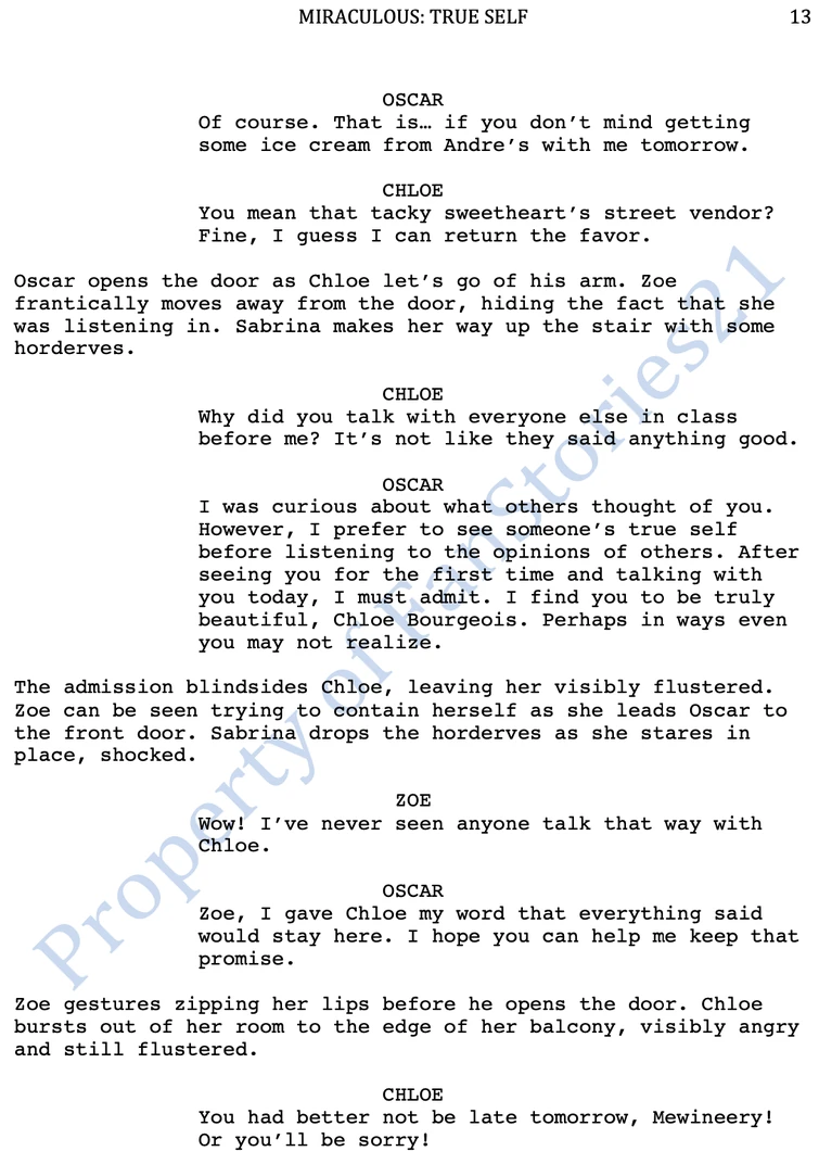 Miraculous: True Self Fan Script Part 1 | Fandom