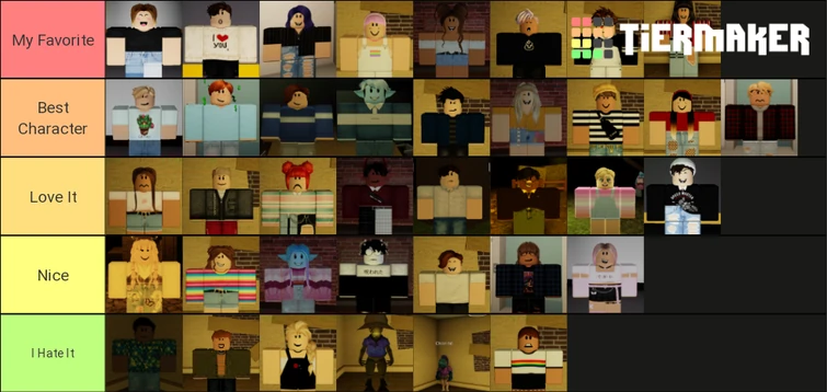 Roblox Flicker Character Tier List | Fandom