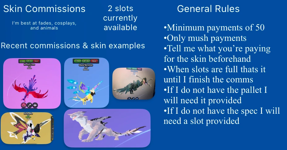 Skin commissions | Fandom