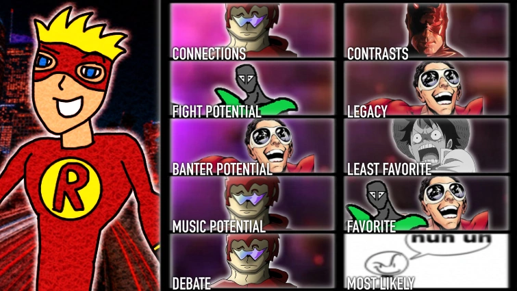 “Superhero, stretchy guy, ladiesman- I go by many names.” - Red Rubber ...