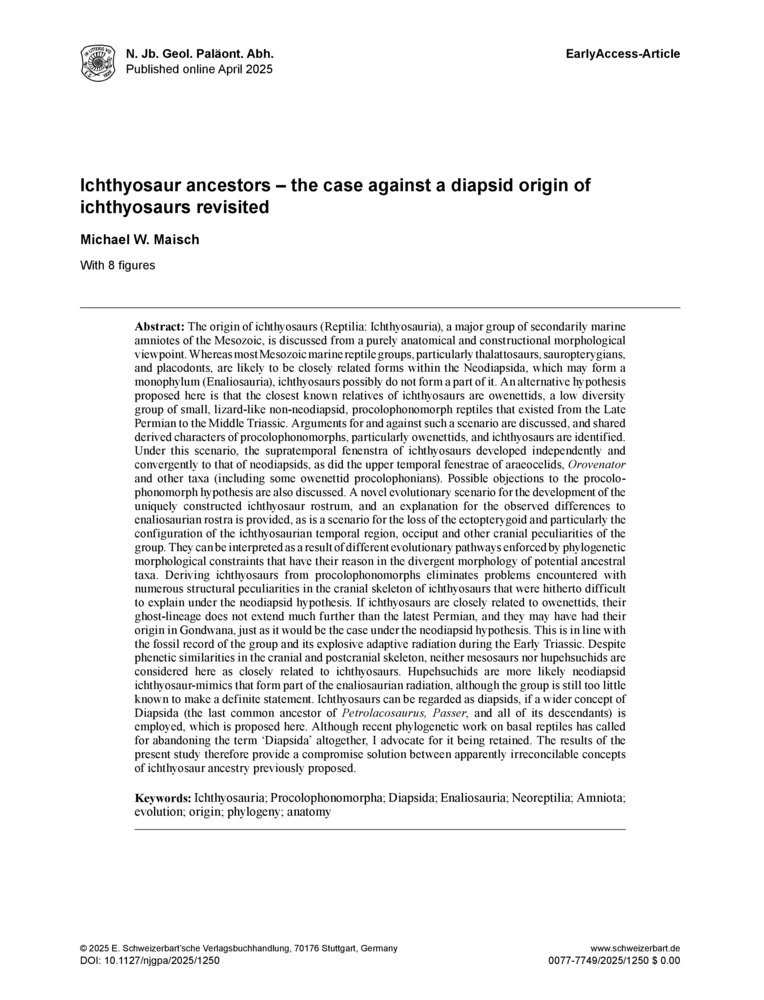 New paper suggests that ichthyosaurs might be procolophonoids | Fandom