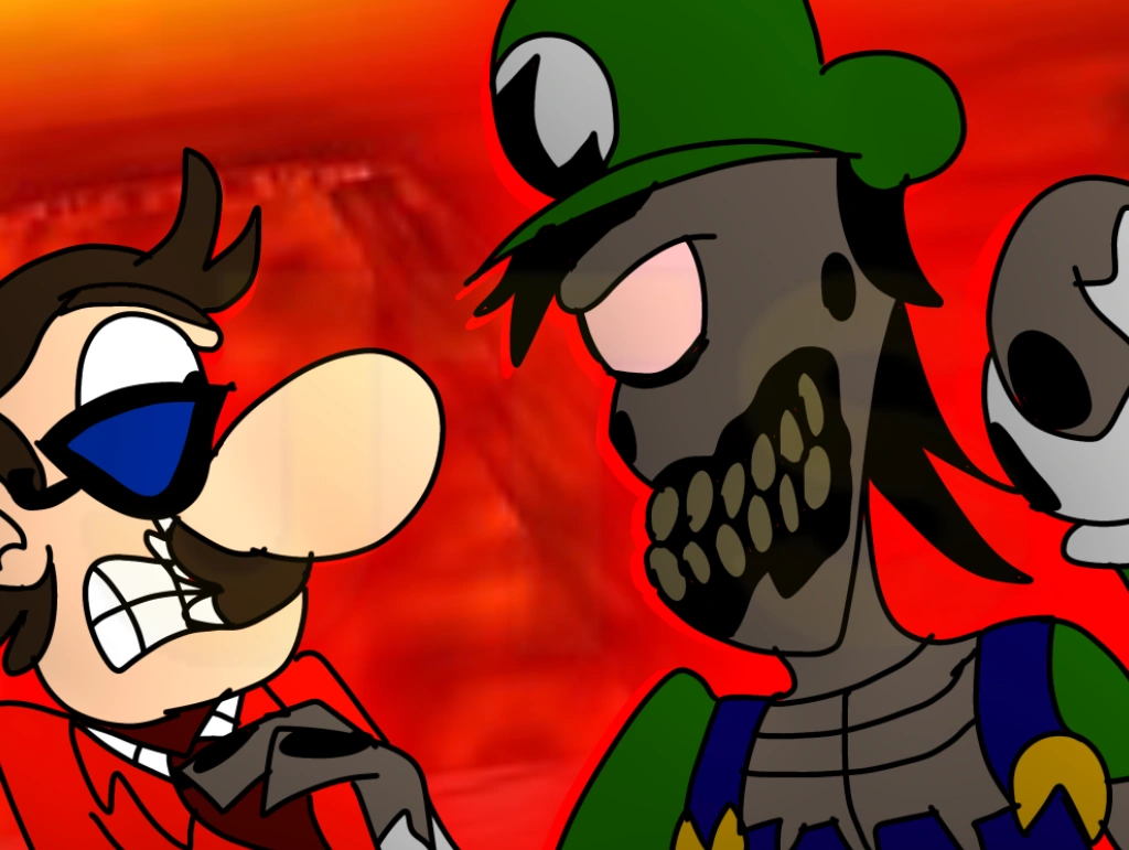 Burnt Luigi beating up TMF | Fandom