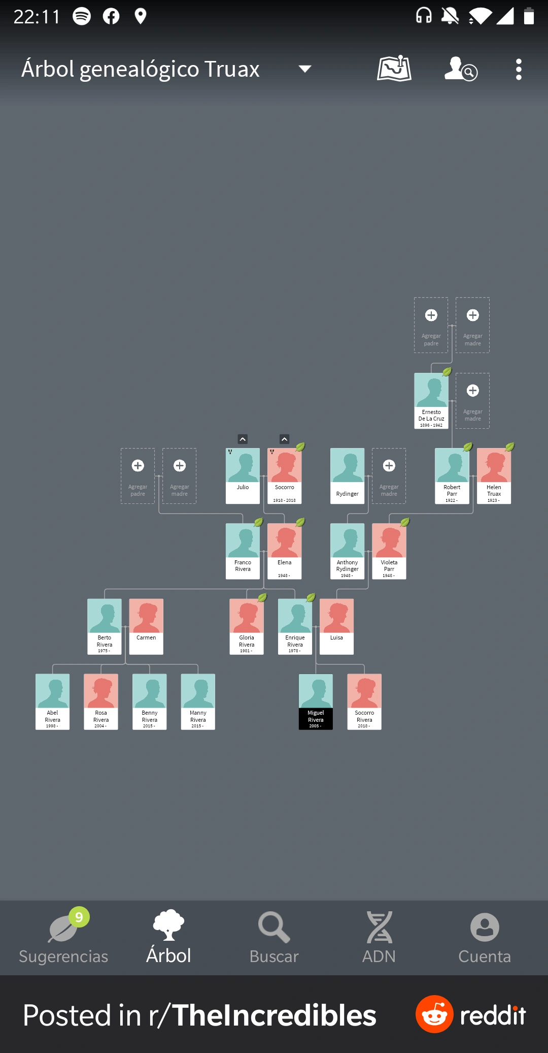 A family tree of the Incredibles and the Rivera family from Coco ...