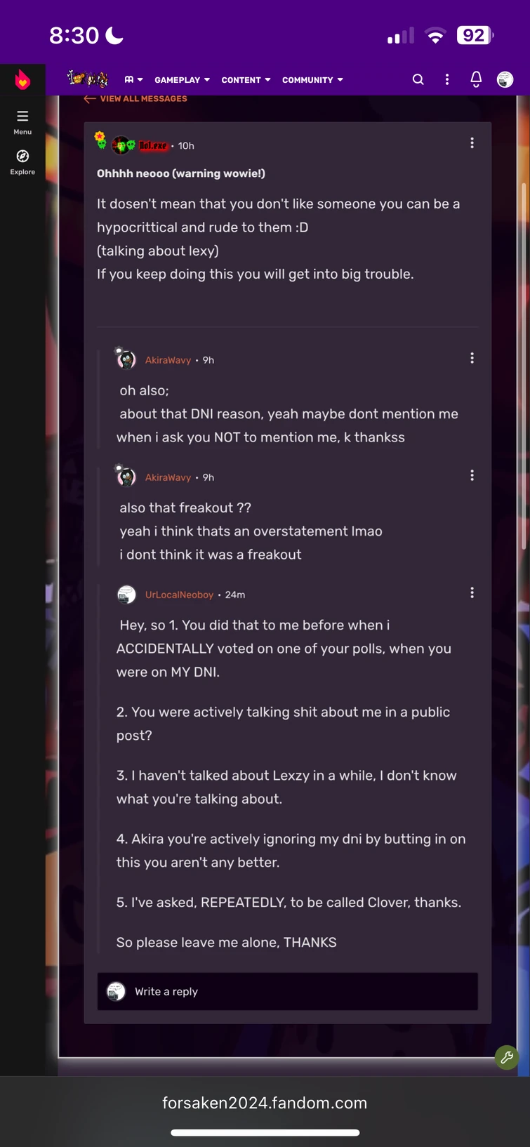 Neos side of the situation | Fandom