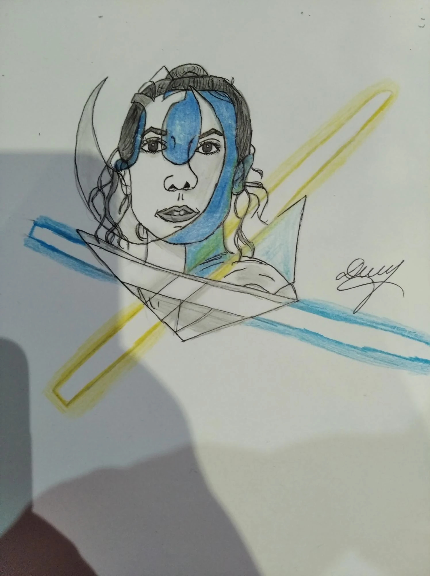 Rey Skywalker Fanart 💙 ️💛 | Fandom