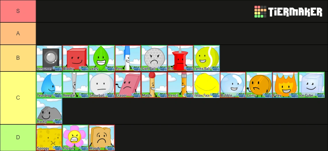 Rewatching BFDI to fix my tierlist: 3 | Fandom