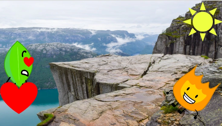 Bro The Normal Firey PNG cant hide away from a obsess leafy (school ...