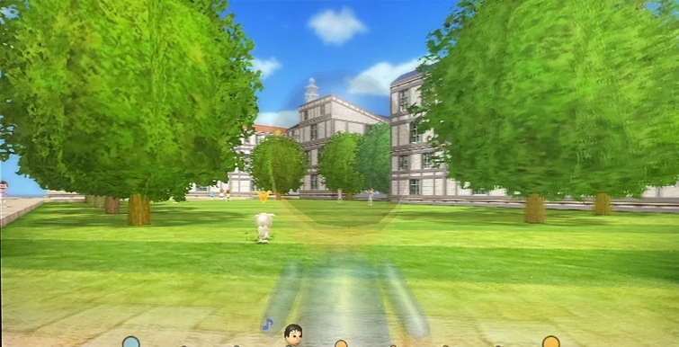 In "Wii Fit Island", there is no basketball court: | Fandom