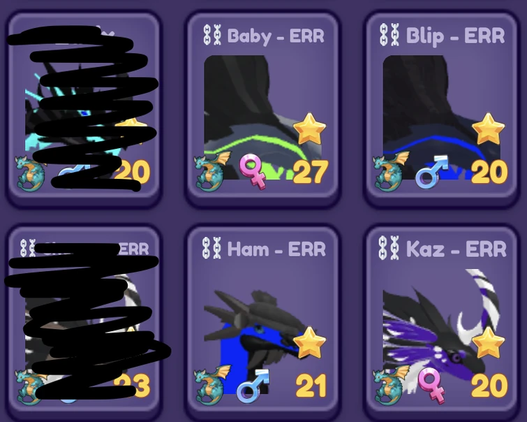 seeing offers on/swapping error color dragons | Fandom