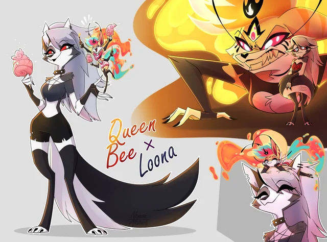 A little Queen Bee and Loona. (art by @akuma_nemui) | Fandom
