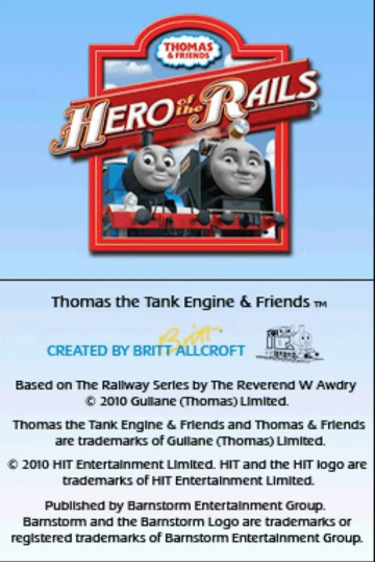 If anyone can add these to the Hero of the Rails (video game) page of ...