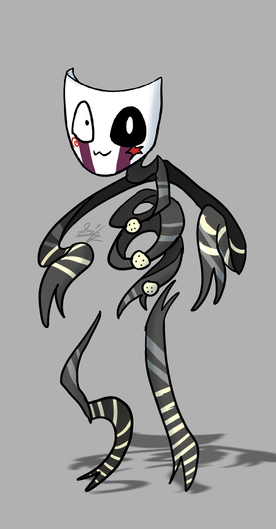 Someone on here gave me the idea to draw Gangle as the Puppet from FNAF ...