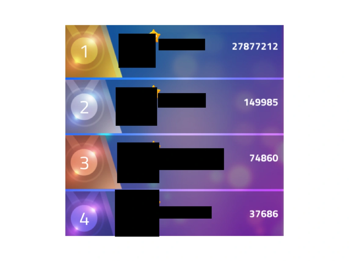 Totally normal Magic Tiles 3 leaderboard | Fandom