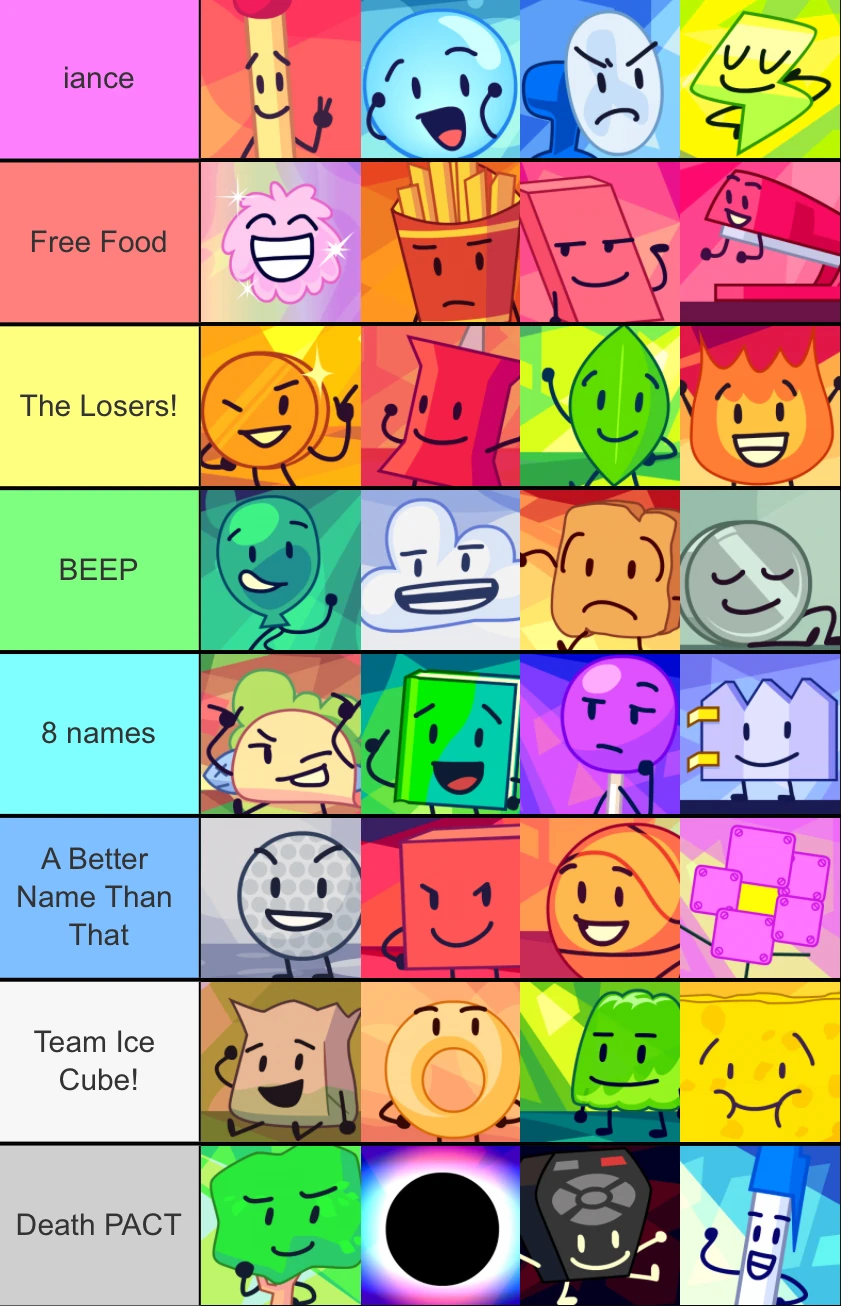 What if BFB teams had to be split in half? | Fandom