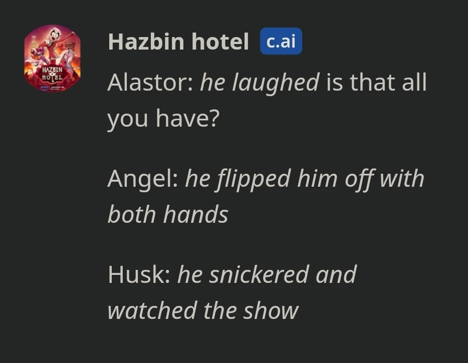 Send your wholesome/non sus HH c.ai chats. | Fandom