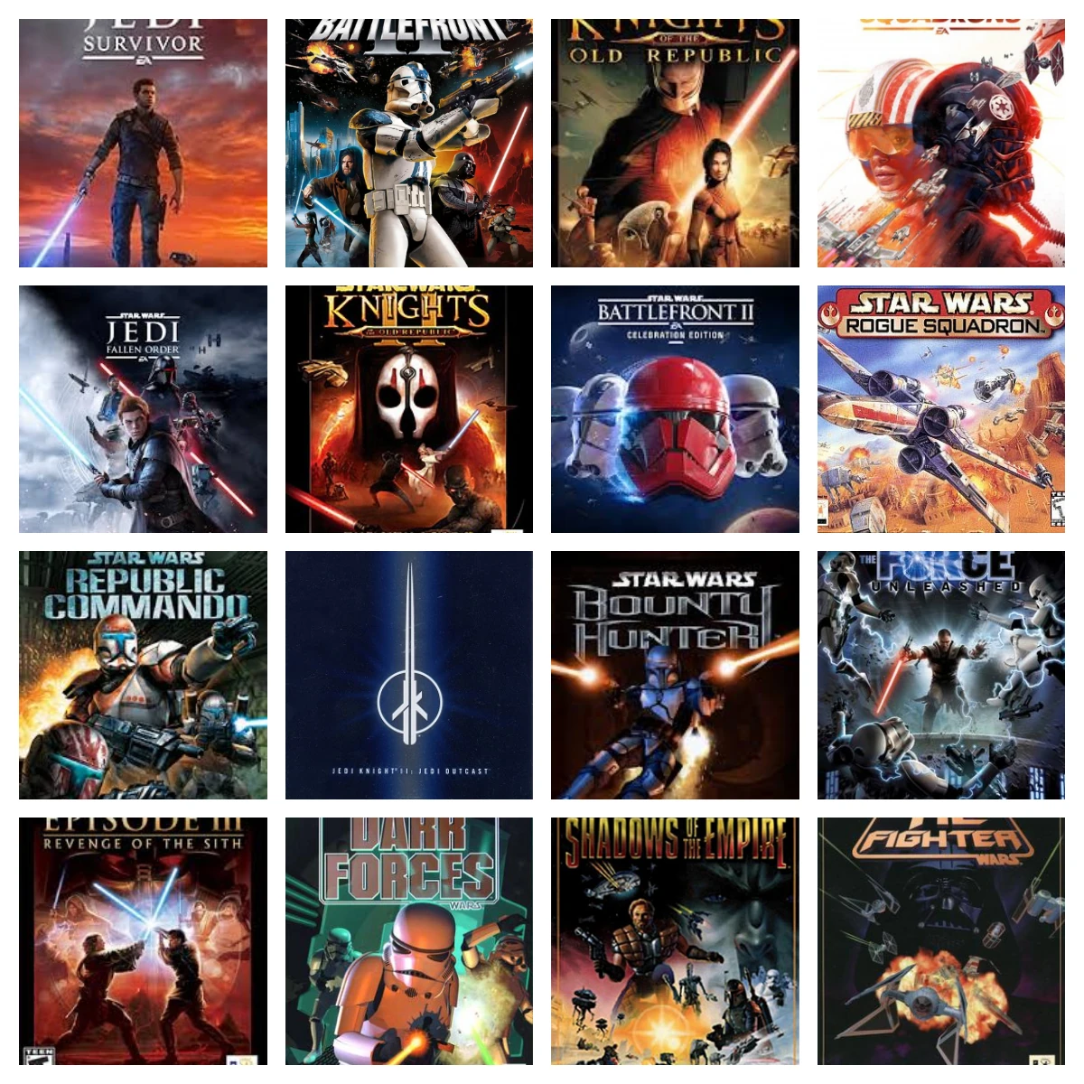 Pick 1 SW game from each row | Fandom