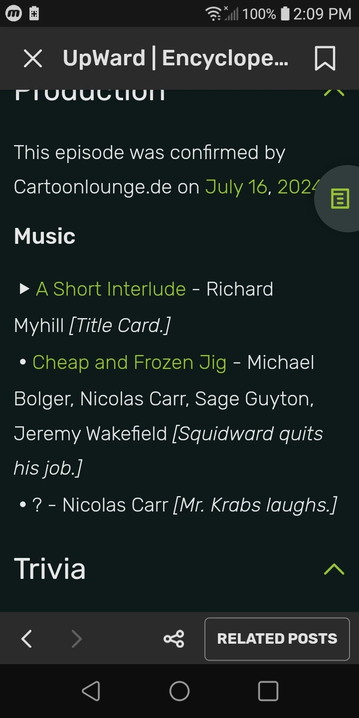 A Short Interlude is the title card music for UpWard | Fandom