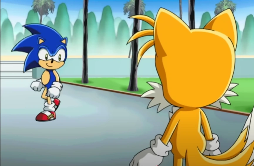 Sonic's legs are peach instead of blue??? | Fandom