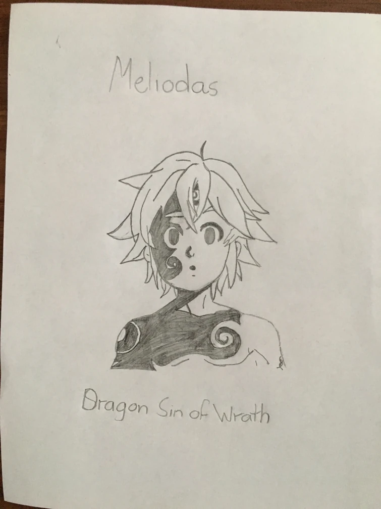 How’s my Meliodas Drawing? | Fandom