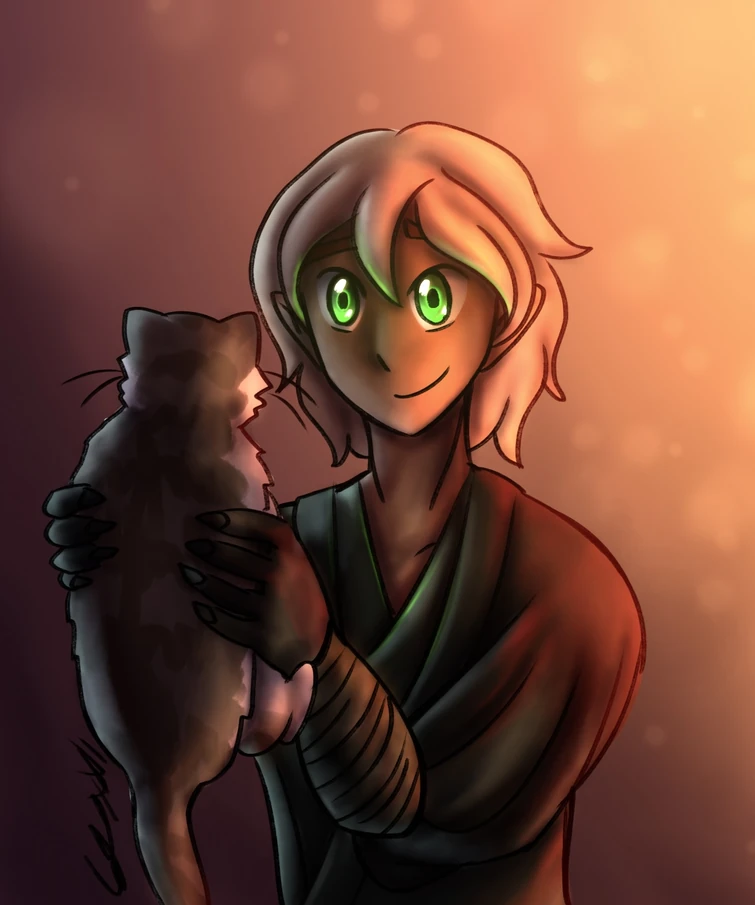 Lloyd with a cat | Fandom