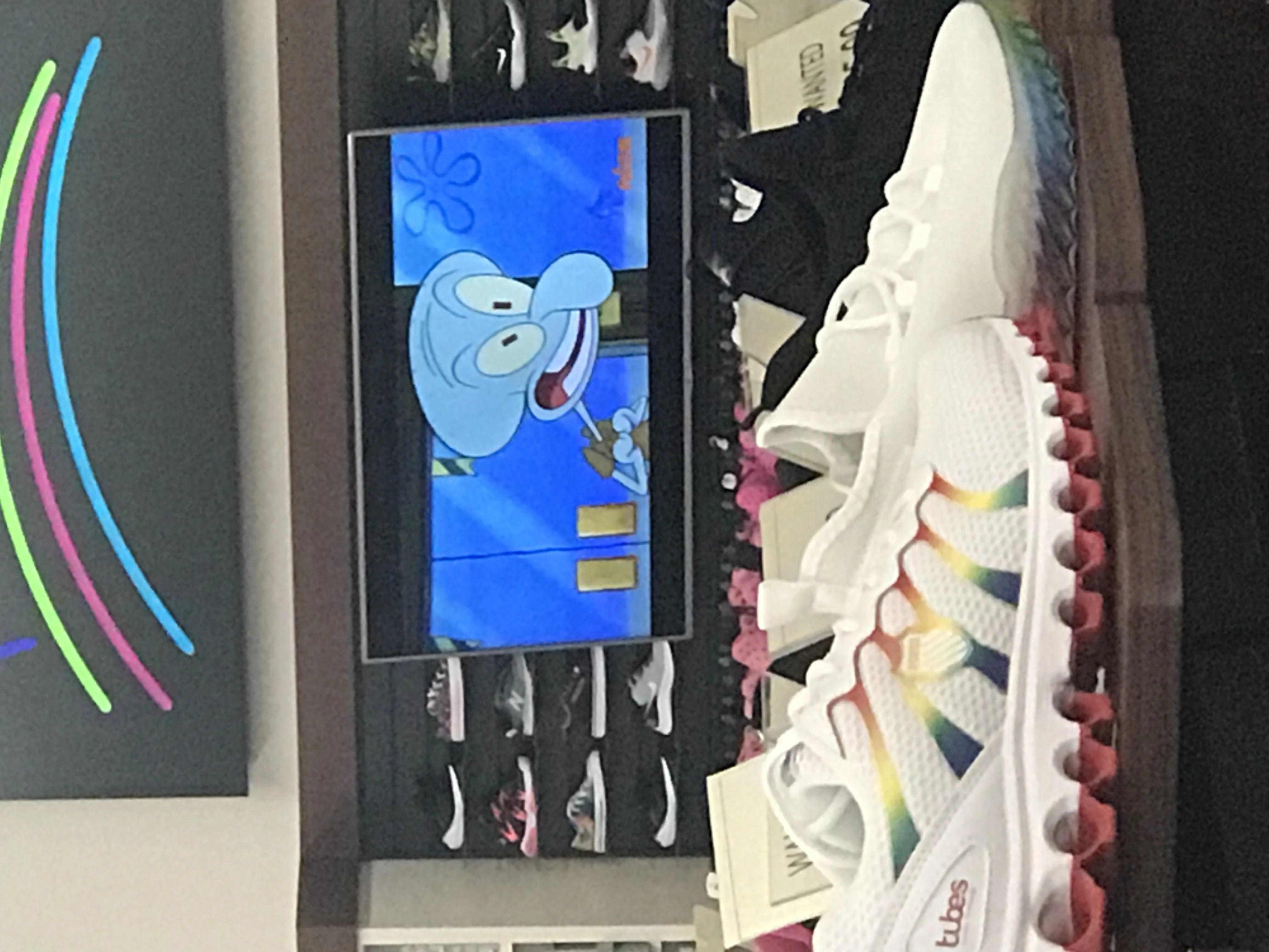 SpongeBob was playing at the shoe store | Fandom