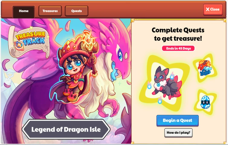 Legend of Dragon Isle Treasure Track | Fandom