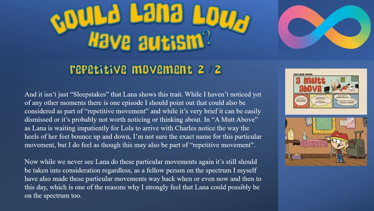 "Could Lana Loud Have Autism?" (Updated Edition) | Fandom