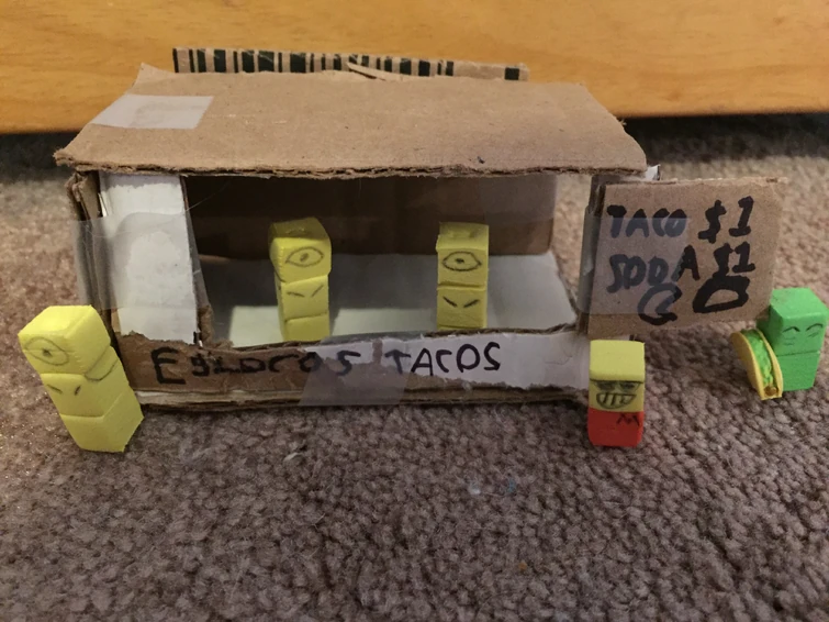 Just made some Eslocos stuff out of cardboard and those little foam ...