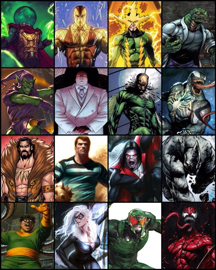 16 Spider-Man villains but you can only pick one from each row. | Fandom