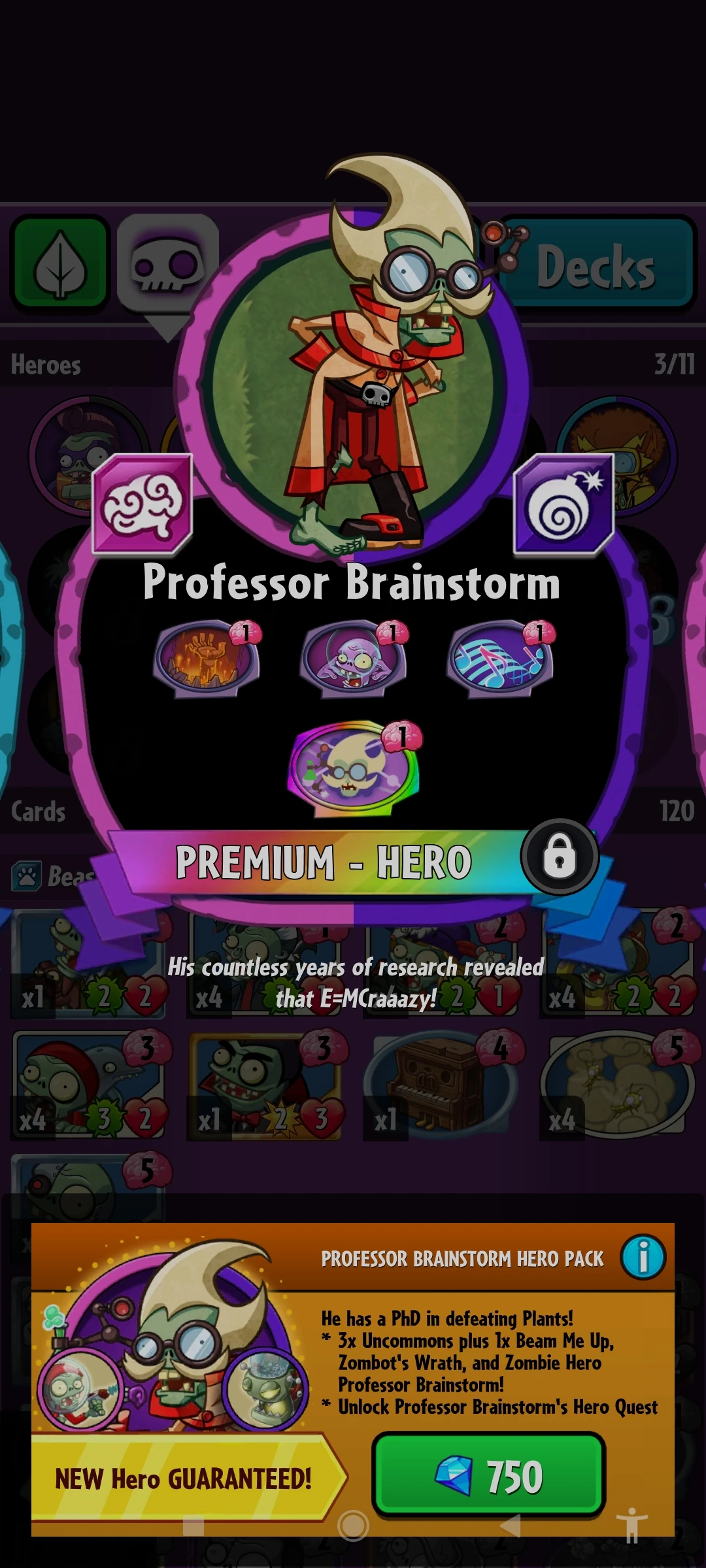 New meta zombie hero in pvzh??? | Fandom