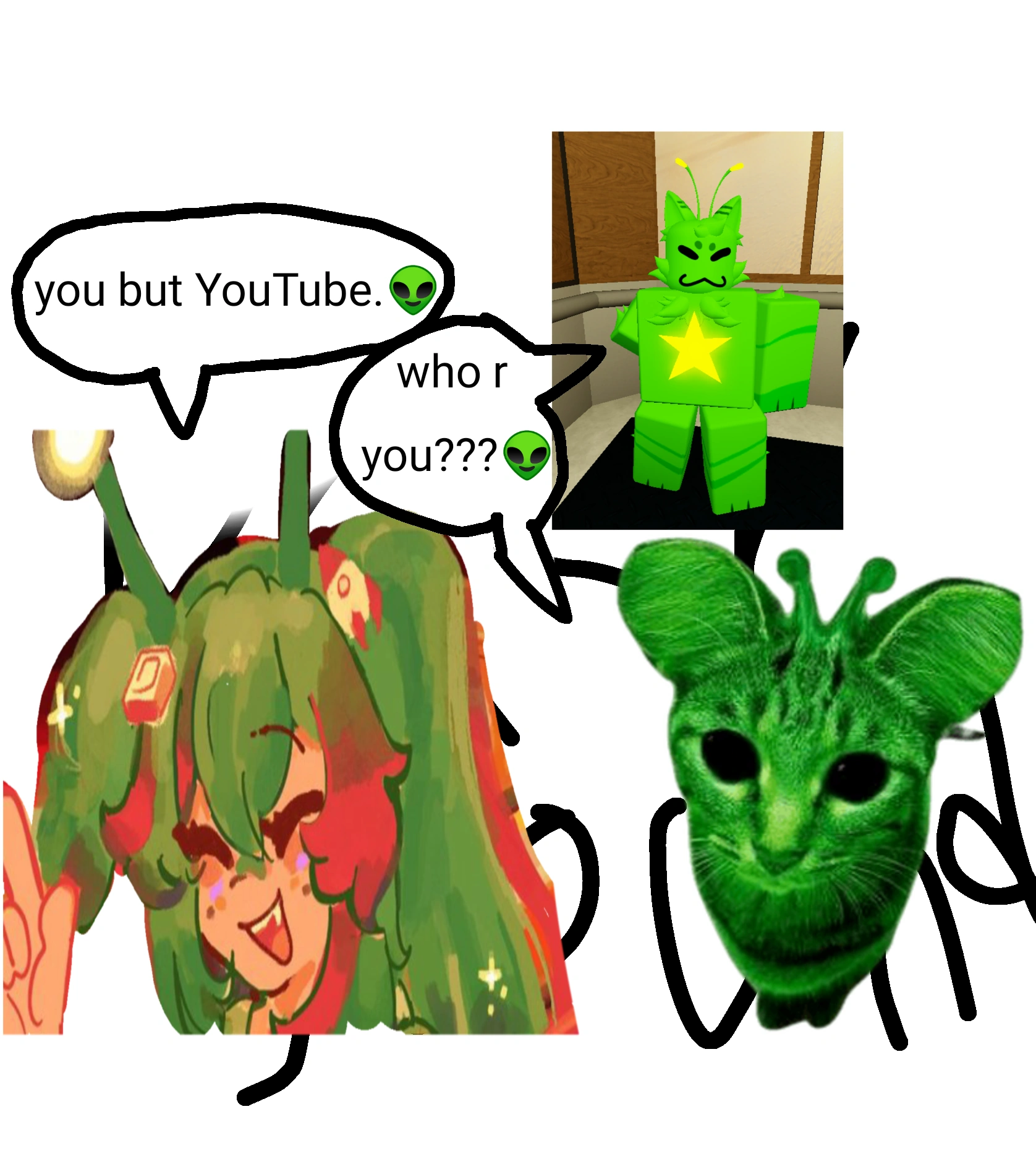 I kinda wonder what would happen if PolygonDonut and Gnarp Gnarp Cat ...