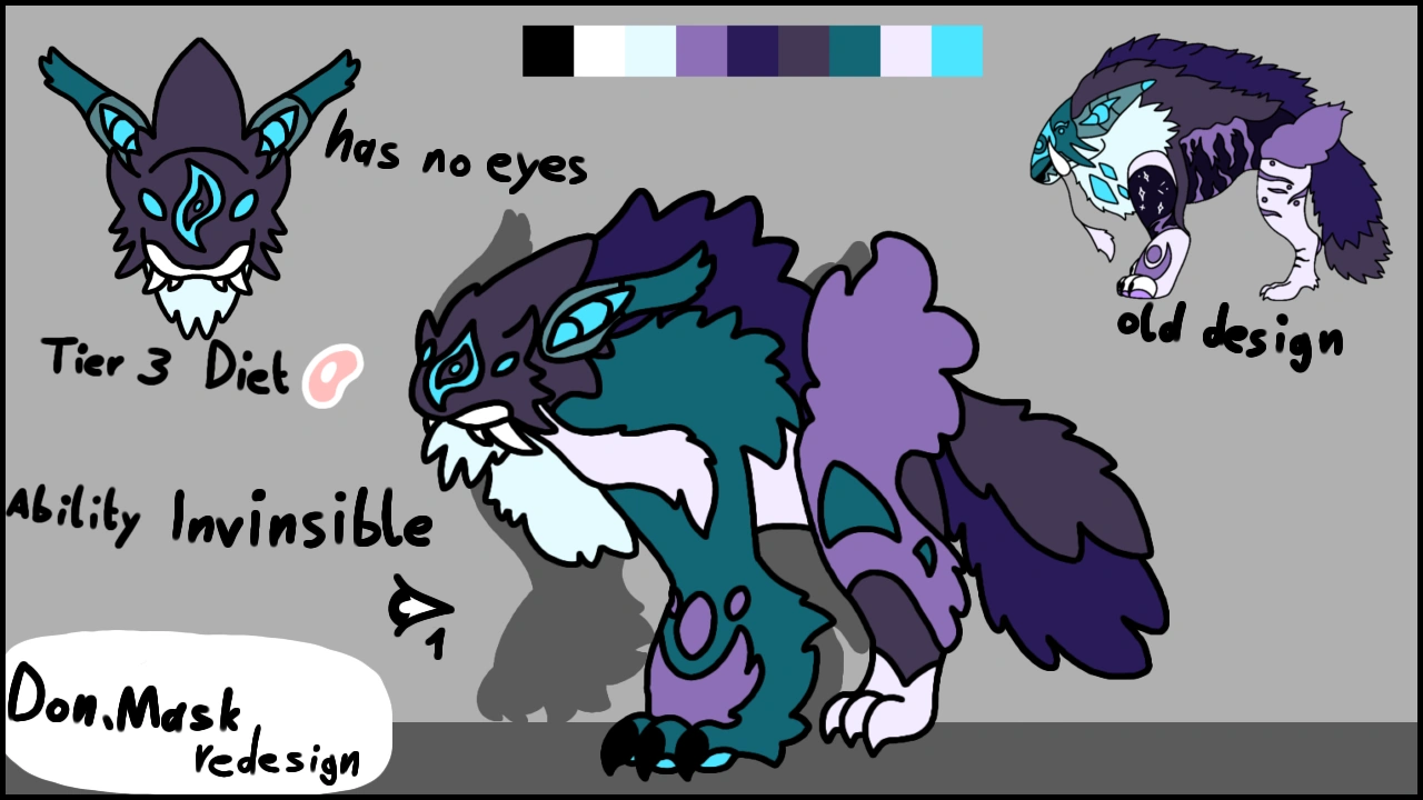 Don,Feral and Don,Mask redesign (Fan creatures | Fandom