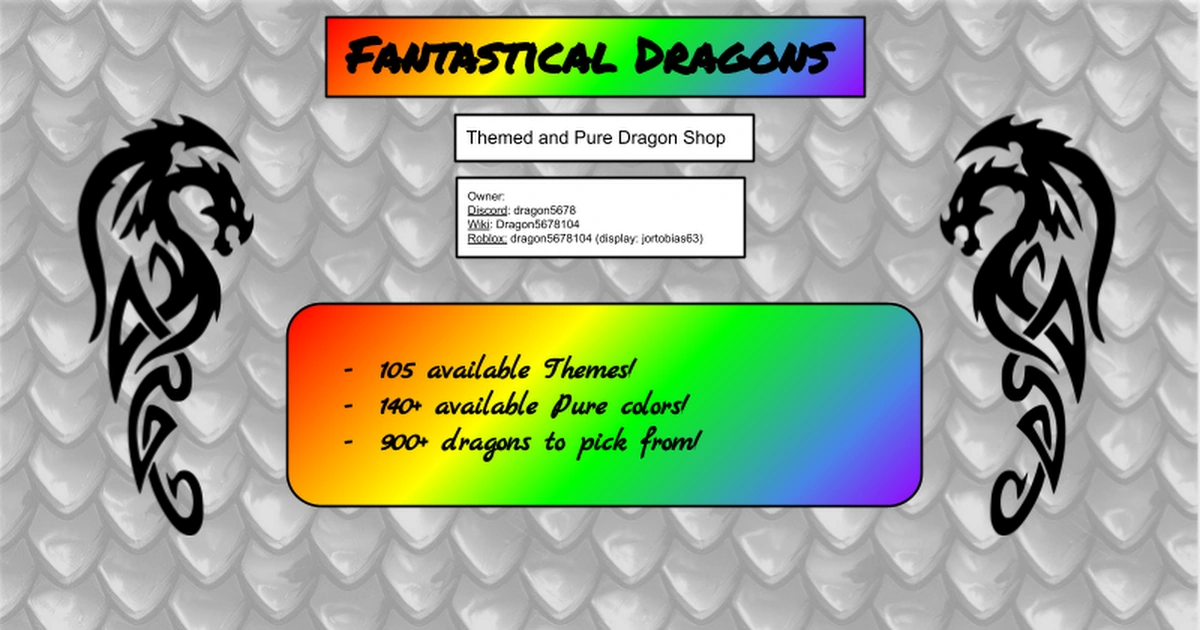 Fantastical Dragons: Themed Dragon Shop | Fandom