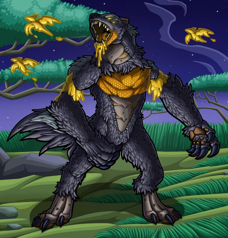 Here is my Redraw submission, Mellivorger (The Honey Badger Demon ...