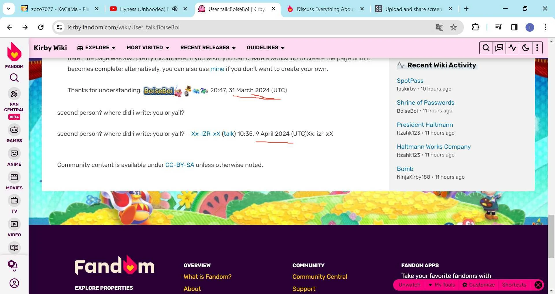 hey is this aganaist the rules | Fandom