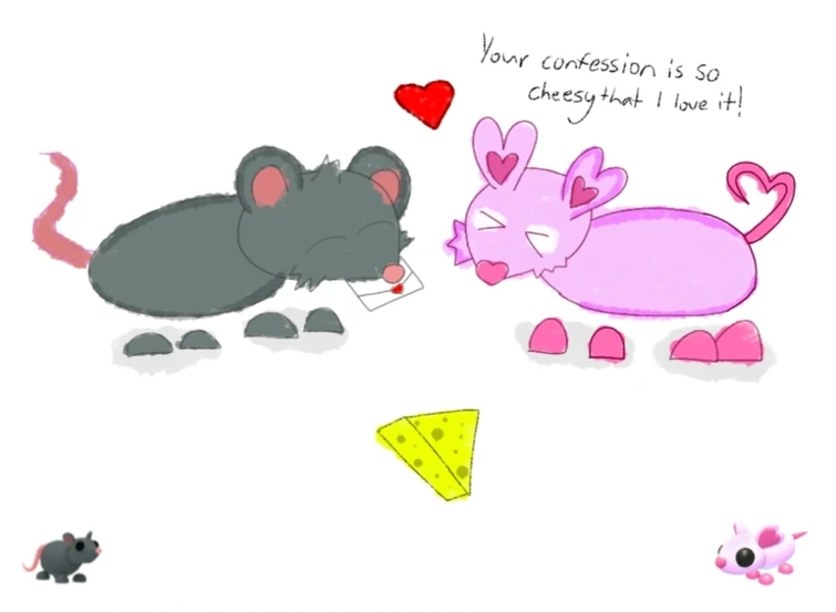 I made the Sweetheart Rat from Adopt Me! as a Gacha oc ‼️ | Fandom
