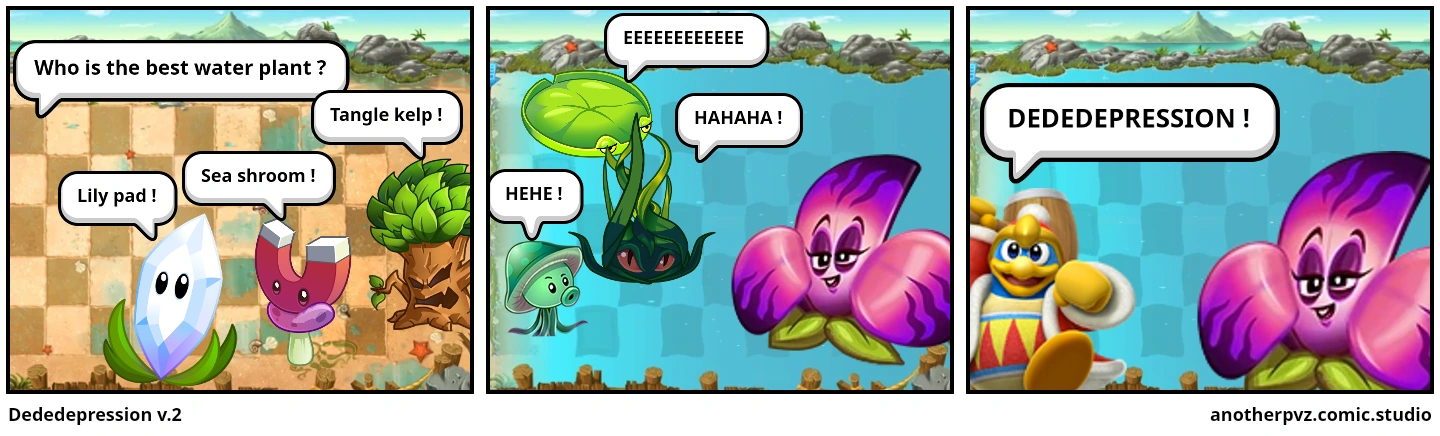 Dedede reference in a pvz comic | Fandom