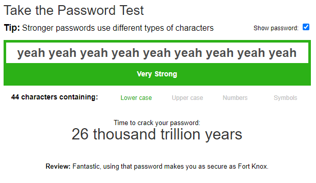 bro my password is so secure 😎😎😎😎😎😎 | Fandom